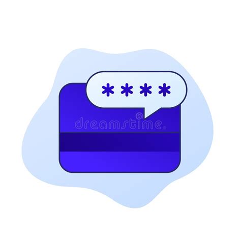 Pin Code Password Protection Concept Illustration Flat Design Login Verification Vector