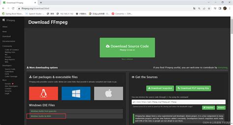Ffmpeg的下载和安装ffmpeg下载 Csdn博客 Ffmpeg的下载和安装ffmpeg下载 Csdn博客