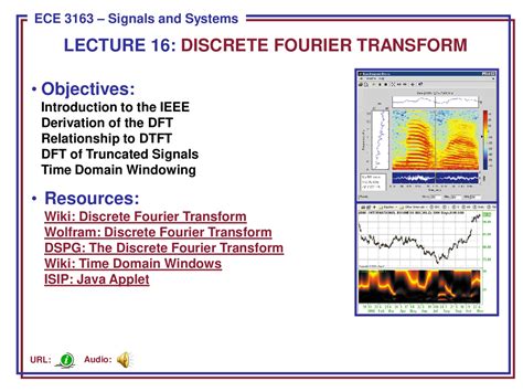 The Discrete Time Fourier Transform Signals And Systems Lecture 16 Slides Electrical And