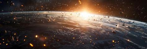 Premium Photo Photo Realistic View Of Orbital Debris Monitoring