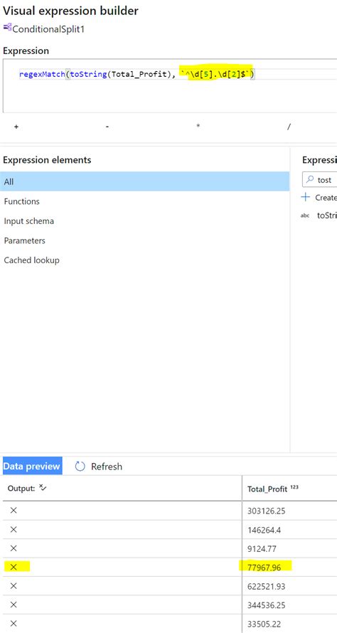 Azure Datafactory Data Flow Regexmatch For Digit Microsoft Qanda