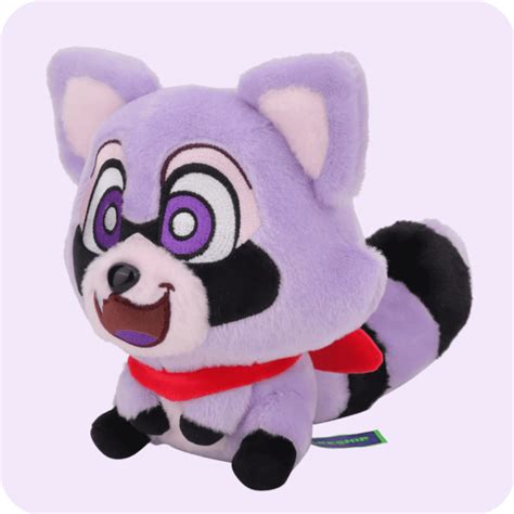 Rambley The Raccoon Plush Sitting Indigo Park Plush