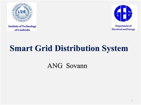 Smart Grid Distribution System Pptx Gas And Electric Home Utilities