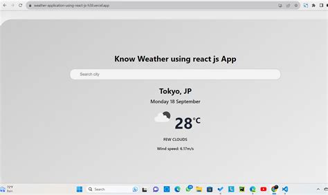 Weather Application Using Reactjs By Chulindra Rai Sep 2023 Medium
