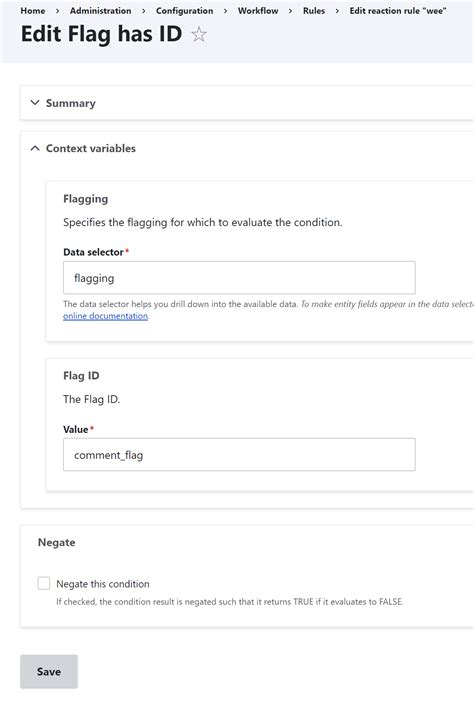 How Can I Set A Rules Action To Unpublish A Comment When A Specific Flag Is Set Drupal Answers