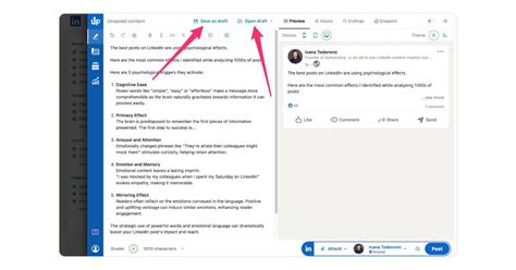 Save And Manage Multiple LinkedIn Drafts