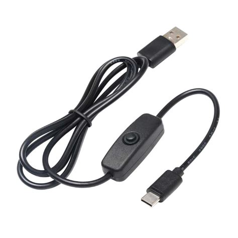 خرید کابل Usb به Type C سوئیچ دار مخصوص رزبری پای قیمت کابل Usb به Type C سوئیچ دار مخصوص