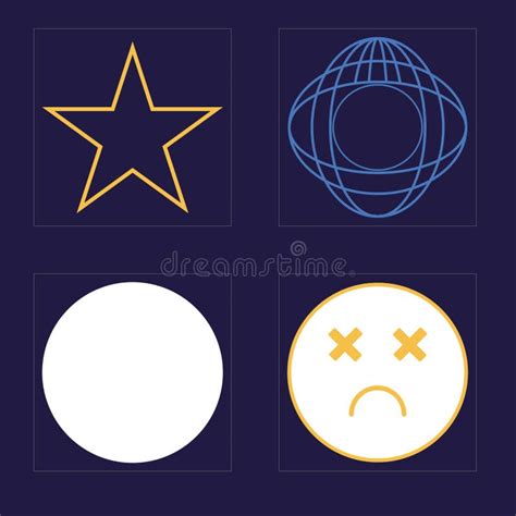 Vector Graphic Assets Set Extraordinary Graphic Assets Cyberpunk Elements Stock Vector