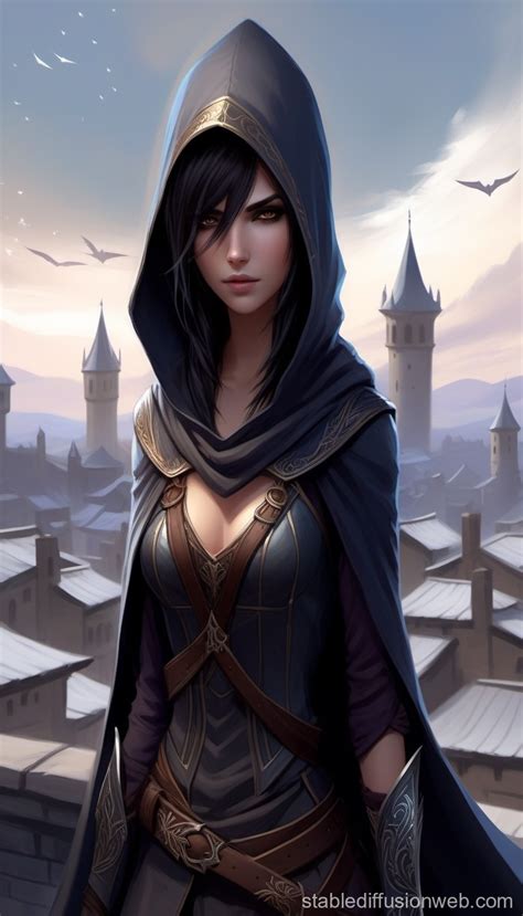 Emo Assassin On Rooftop Stance Stable Diffusion Online