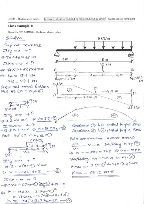 Mechanics Of Solids Autumn In Class Example Lecture Mechanics Of Solids