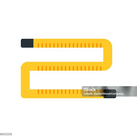 측정 테이프 아이콘 벡터 기호와 기호 흰색 배경 측정 테이프 로고 개념에 고립 규모에 대한 스톡 벡터 아트 및 기타 이미지 규모 긴 길이 Istock