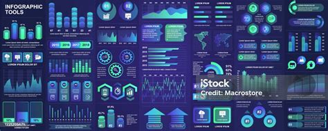 인포그래픽 Ui Ux 차트 다이어그램 워크플로우 순서도 타임라인 온라인 통계 마케팅 아이콘이 있는 Kit 요소 번들 0명에 대한 스톡 벡터 아트 및 기타 이미지 Istock