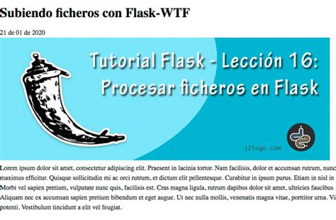Tutorial Flask Lección 16 Procesar Ficheros En Flask