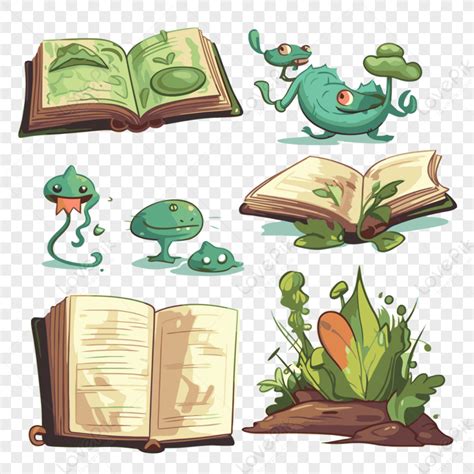 책 페이지 벡터만화클립 아트상표 Png 일러스트 무료 다운로드 Lovepik