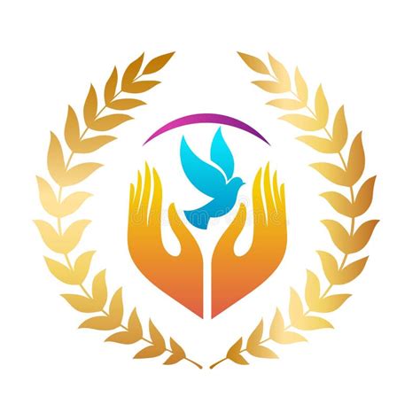Globe People Logo Icon On White Background Stock Illustration