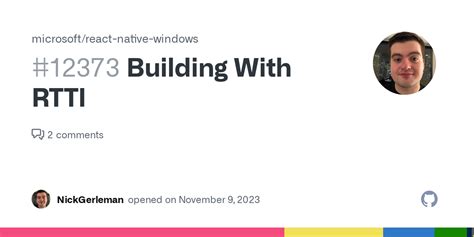 Building With RTTI Issue 12373 Microsoft React Native Windows GitHub