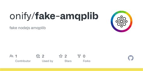 GitHub Onify Fake Amqplib Fake Nodejs Amqplib