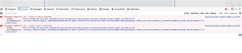 Layout Builder Browser Console Error Uncaught Typeerror Once Is Not A Function