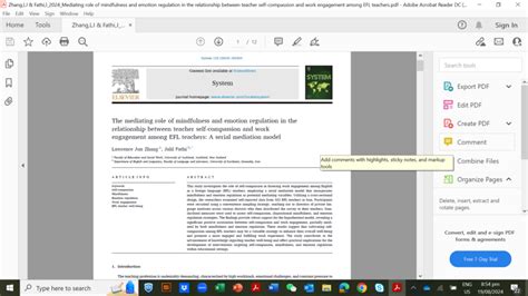 Pdf The Mediating Role Of Mindfulness And Emotion Regulation In The