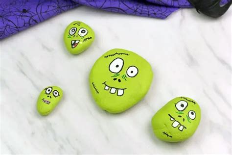 آموزش ساخت کاردستی زامبی با سنگ برای کودکان