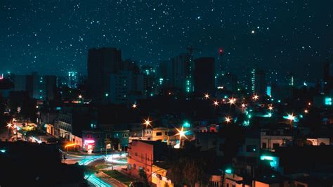 City Night Sky Wallpapers Top Free City Night Sky Backgrounds