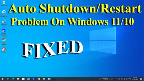How To Fix Auto Shutdownrestart Problem On Windows 1110 Youtube