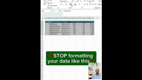 Use Ctrlt Format Shortcut Exceltips Ytshortsexceltricks Excel Format Youtube