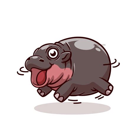 Gricotoon On Instagram 🦛 Moo Deng Cant Stop Bouncing Around What