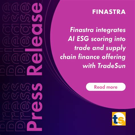 Robert Chamoun On Linkedin Finastra Integrates Ai Esg Scoring Into Trade And Supply Chain Finance…