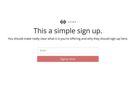 Basic Signup Kickofflabs