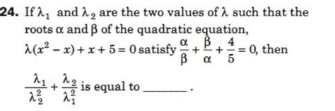Solved If λ and λ are the two values of λ such that Chegg com