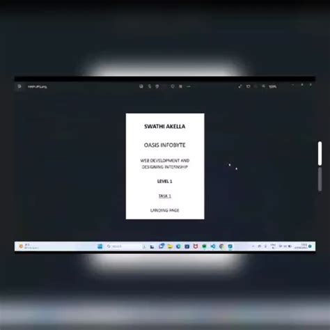 Swathi Akella On Linkedin Oasisinfobyte Internship Webdevelopment
