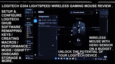 Logitech G304 Mouse Review G Hub Software Setup Remap Keys Macros G Shift Onboard