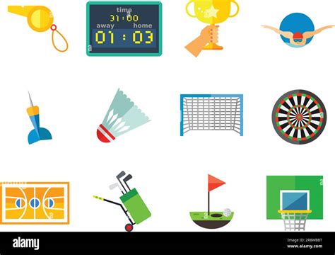 Sport Games Icon Set Stock Vector Image And Art Alamy