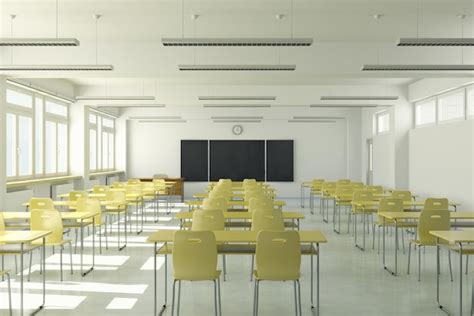 Premium Photo Empty Classroom Class Room Of A School Without Student