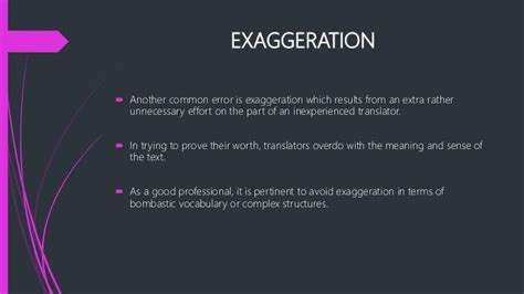 common errors in translation