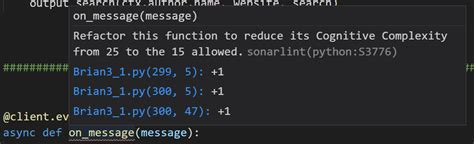 Onmessagemessage Refactor This Function To Reduce Its Cognitive Complexity From 25 To The 15
