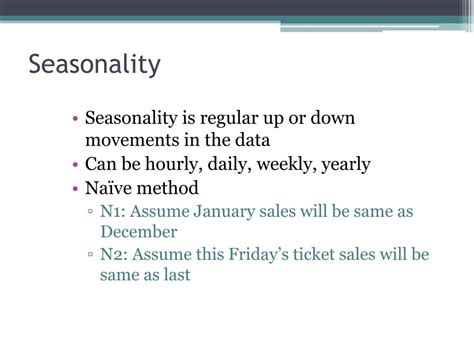 PPT Seasonality And A Trend PowerPoint Presentation Free Download ID 1610079