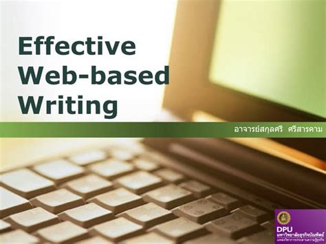 Effective Web Based Writing Ppt