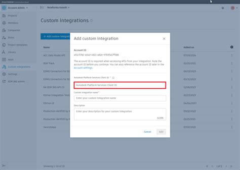 Add And Manage An Autodesk Docs Data Source Newforma Konekt Help