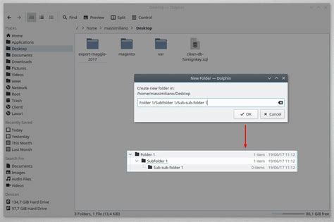 Til In Dolphin You Can Create Folder Subfolder Etc Simply Using