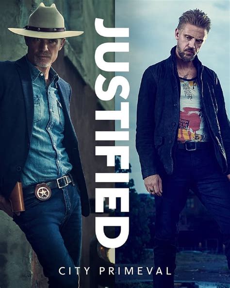 Justified City Primeval Poster The Lawman And The Wildman Bts Video