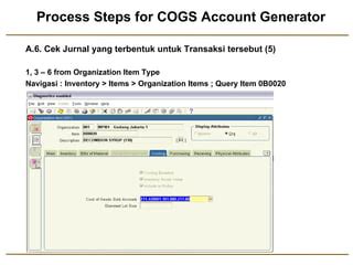 COGS Account Generator Workflow Customization PPT