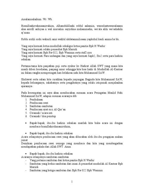 Contoh Teks Mc Pengajian Di Sekolah