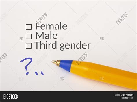 Gender Checkbox Tick Image Photo Free Trial Bigstock