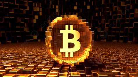 3d Mosaic Bitcoin Symbol Crafted With Cube Elements Background Crypto Cryptocurrency Bitcoin