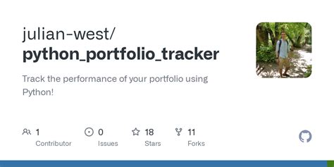 Github Julian Westpythonportfoliotracker Track The Performance Of
