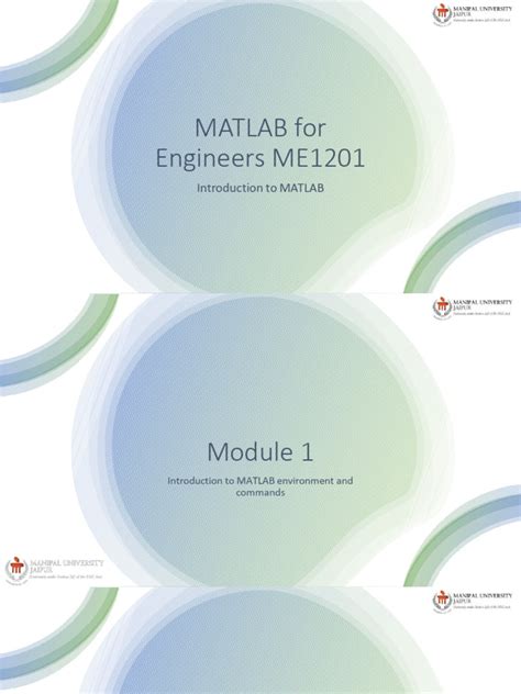 Matlab For Engineers Me1006 Download Free Pdf Interpolation Matrix Mathematics