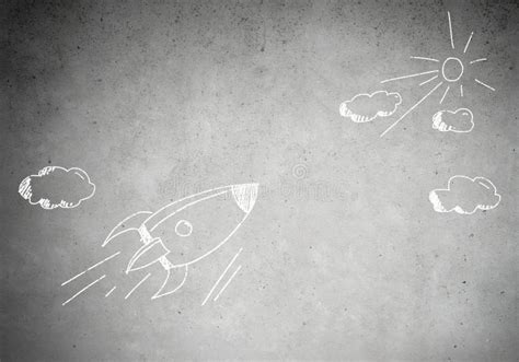 Flying Rocket Stock Illustration Illustration Of Spaceship 56657577