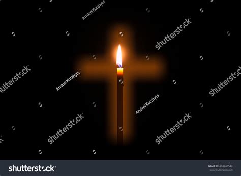 Christian Cross Candle Images Stock Photos Vectors Shutterstock